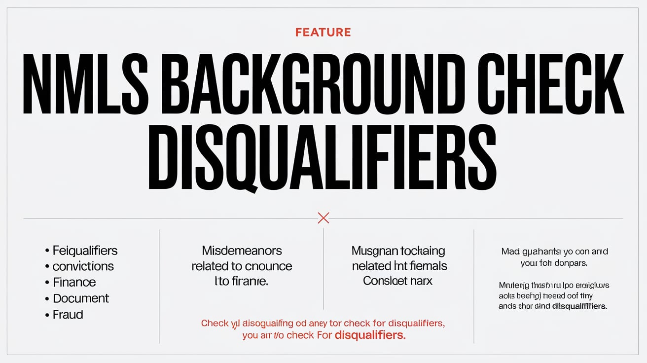 Essential NMLS Background Check Disqualifiers That Could Derail Your ...