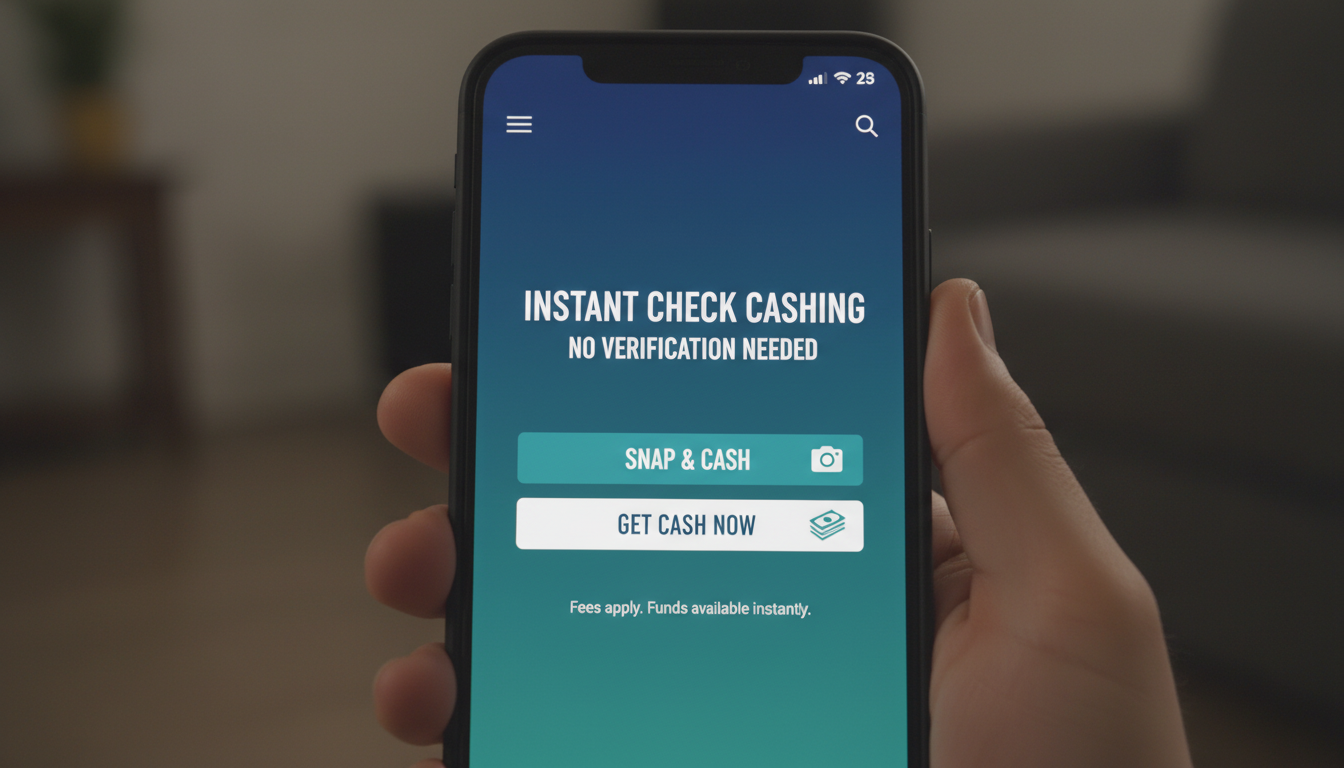 Instant Check Cashing App No Verification - DragCast